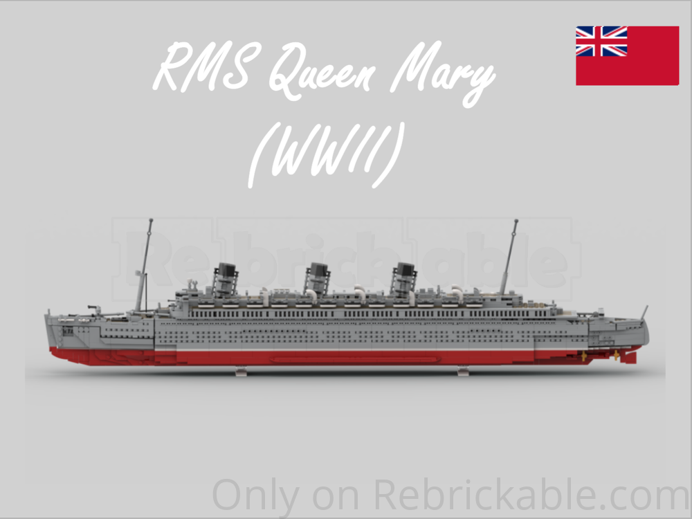 LEGO MOC-244521 RMS Queen Mary WWII by BasicBuilder23 | Rebrickable ...