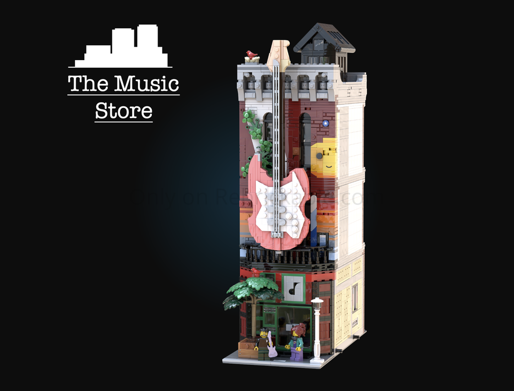 LEGO MOC-244522 The Music store - Modular building by raguidel ...