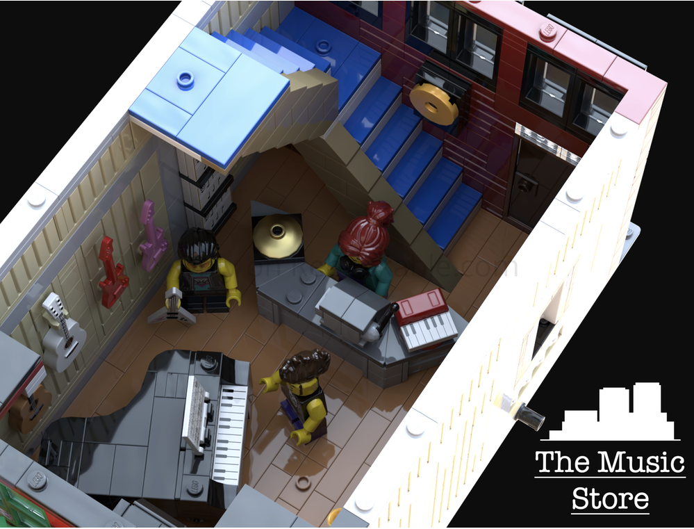 LEGO MOC-244522 The Music store - Modular building by raguidel ...