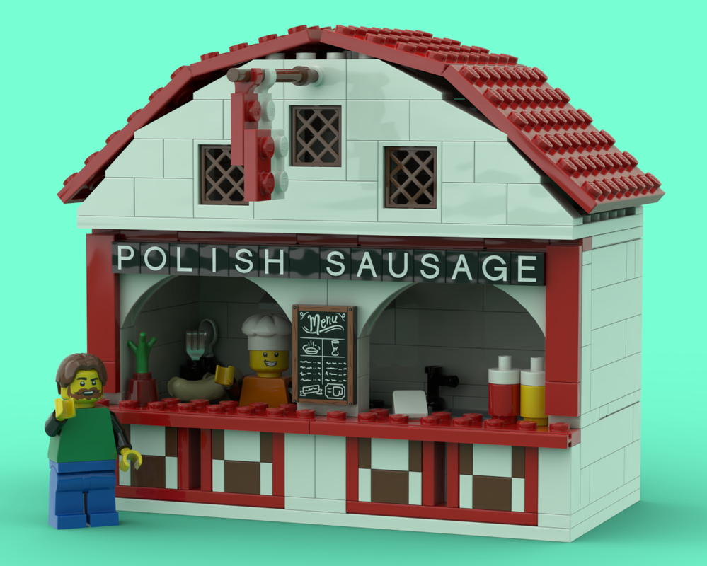 LEGO MOC-244534 Polish Sausage Food Stand by kacper_kry | Rebrickable ...