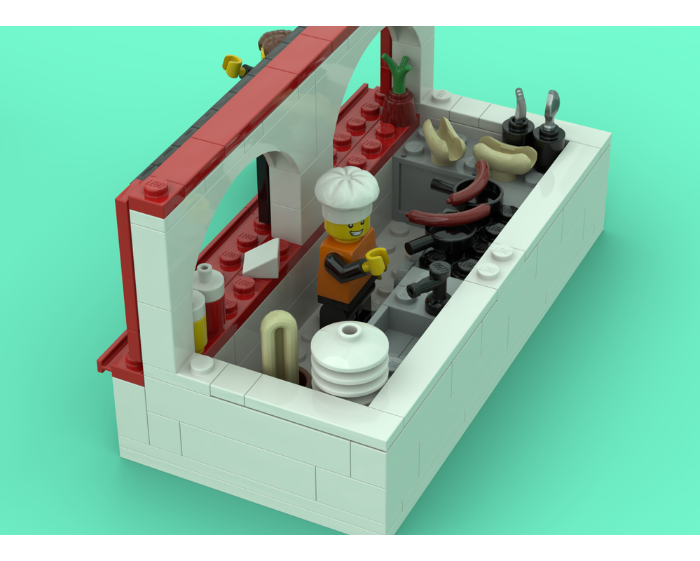 LEGO MOC-244534 Polish Sausage Food Stand by kacper_kry | Rebrickable ...