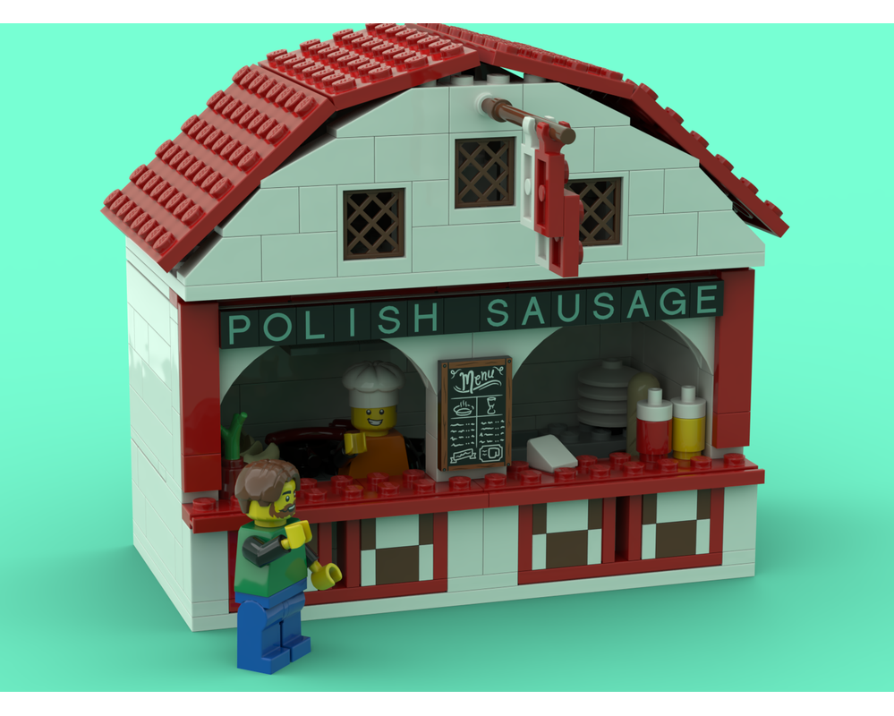 LEGO MOC-244534 Polish Sausage Food Stand by kacper_kry | Rebrickable ...