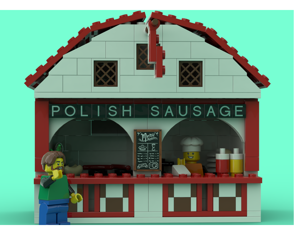 LEGO MOC-244534 Polish Sausage Food Stand by kacper_kry | Rebrickable ...