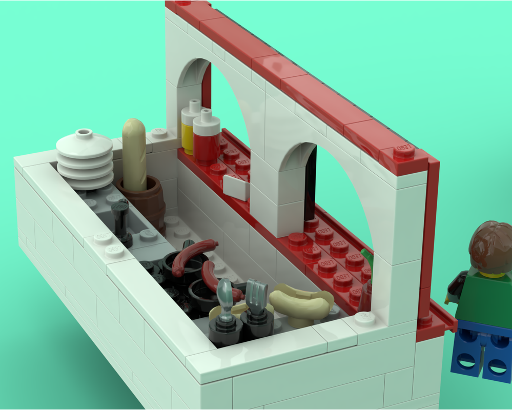 LEGO MOC-244534 Polish Sausage Food Stand by kacper_kry | Rebrickable ...