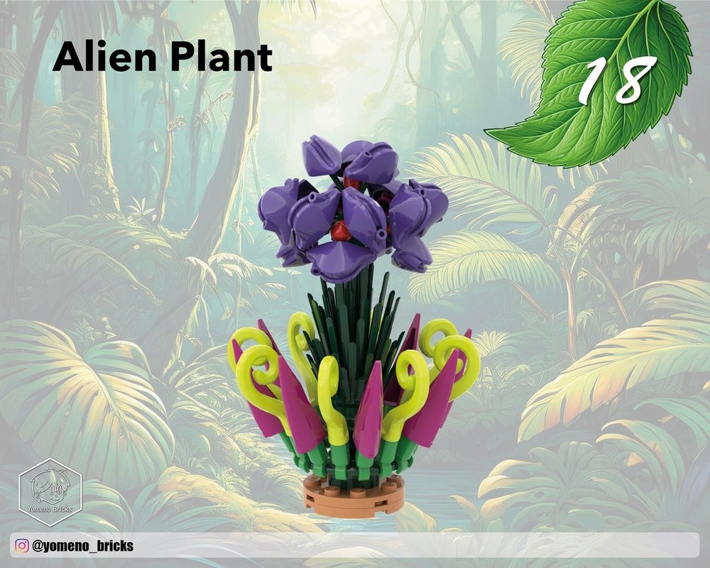 LEGO MOC-244550 Alien Plant by YomenoBricks | Rebrickable - Build with LEGO