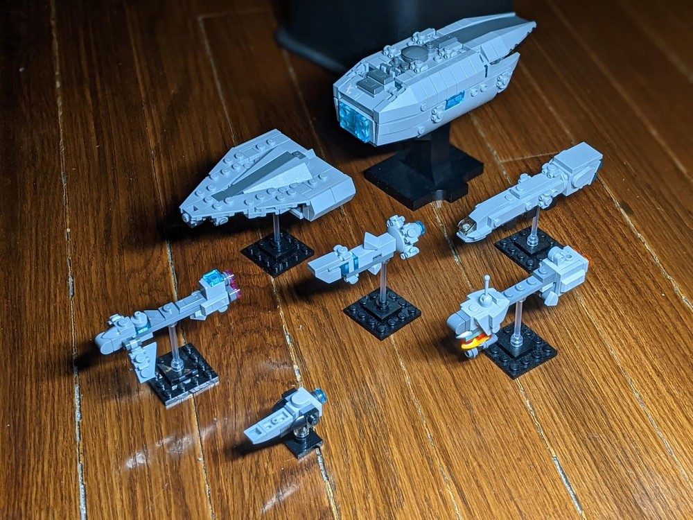 LEGO MOC-244557 Imperial Escort Fleet 1:3300 - Companion MOC to 75394 ...