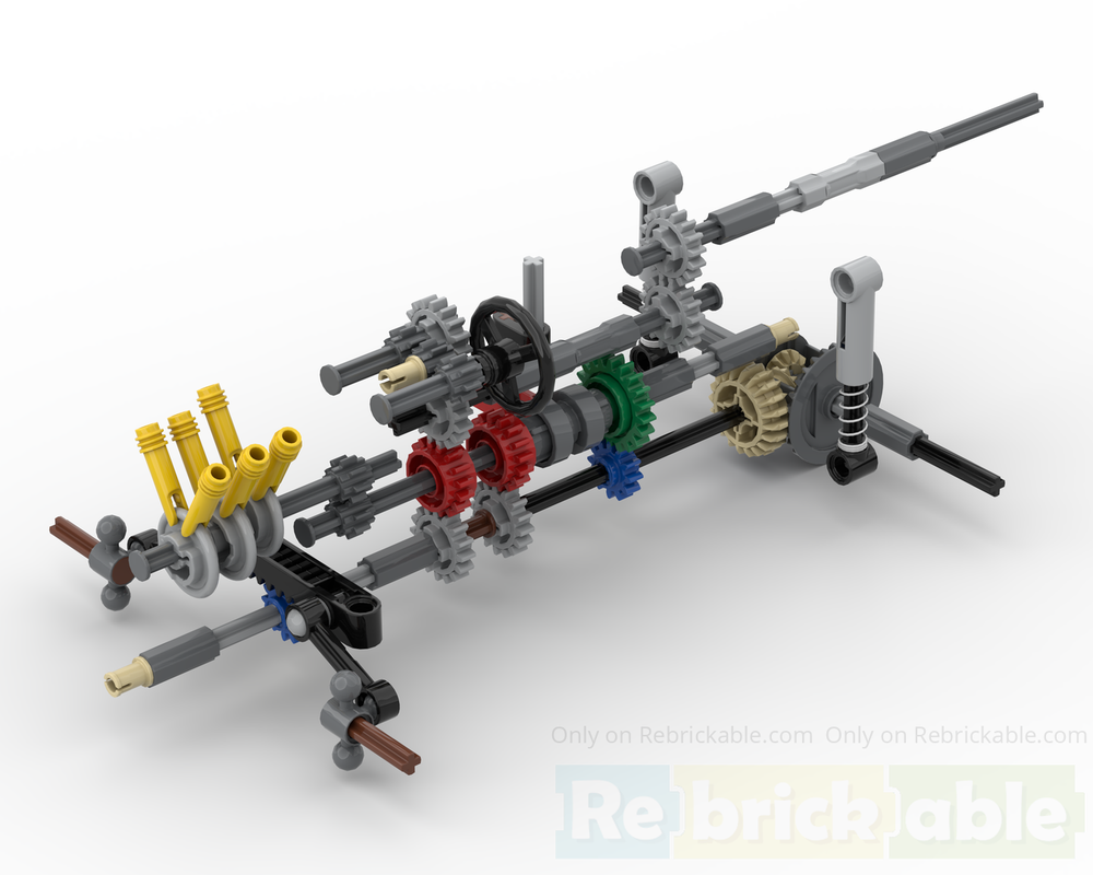 LEGO MOC-244580 42213 Steering + Gearbox Mod by etaleTechnic ...