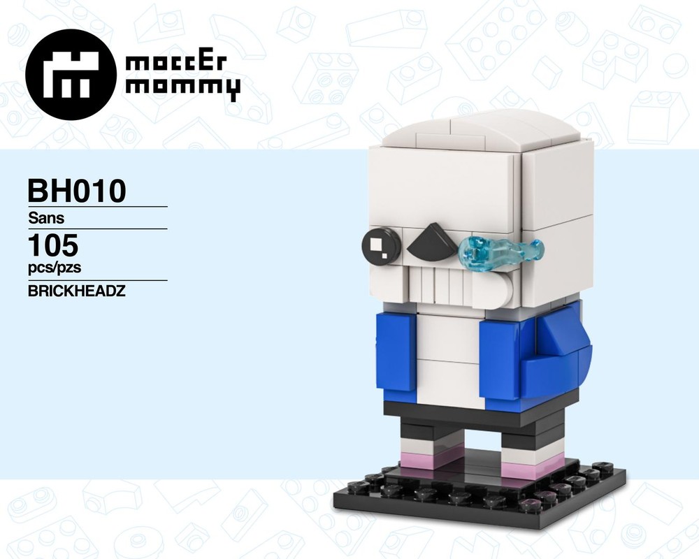 LEGO MOC-244618 Sans - Undertale - Brickheadz by moccermommy ...