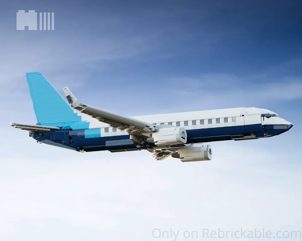 LEGO MOC-244656 Boeing 737 - House Livery by BrickMrBear | Rebrickable ...