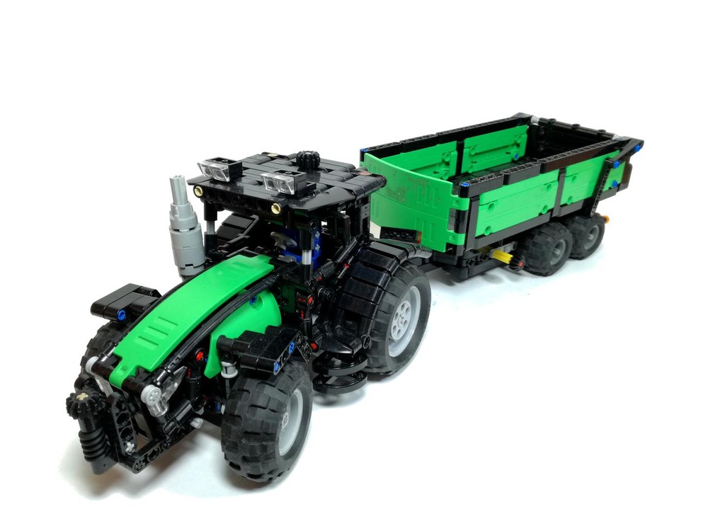 LEGO MOC Farm Tractor with Dump Trailer by DamianPLE Technic Garage ...
