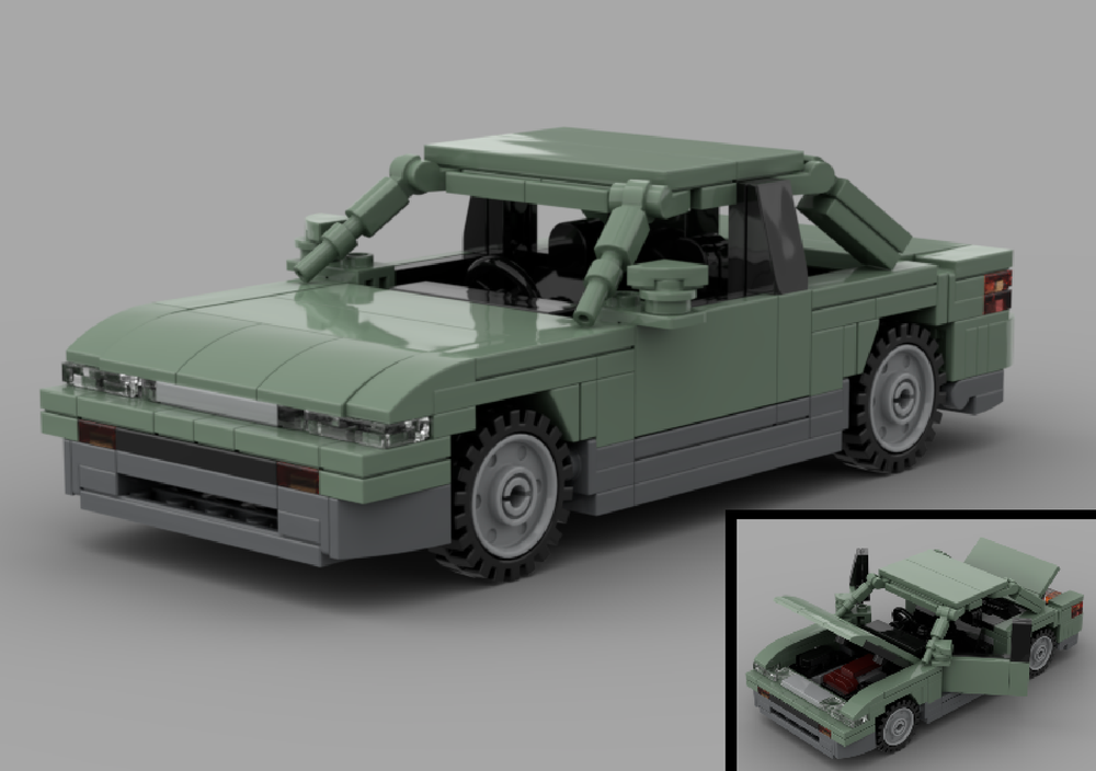 LEGO MOC-244697 Nissan Silvia S13 (stock) by Teddie Bear Bricks ...