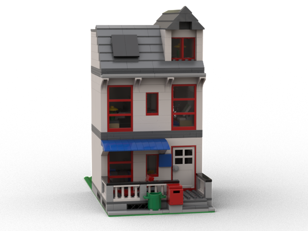 LEGO MOC-244707 Modular City House by BrickAndBuildsI | Rebrickable ...