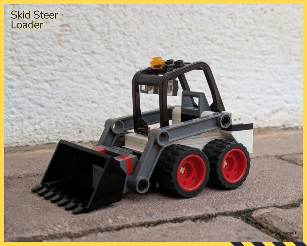 LEGO MOC-244711 White Skid Steer Loader by JaumeR | Rebrickable - Build ...