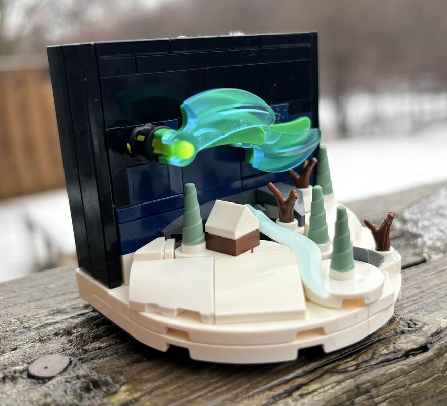 LEGO MOC Northern Lights Winter Wonderland Diorama by CommanderFoxQ ...