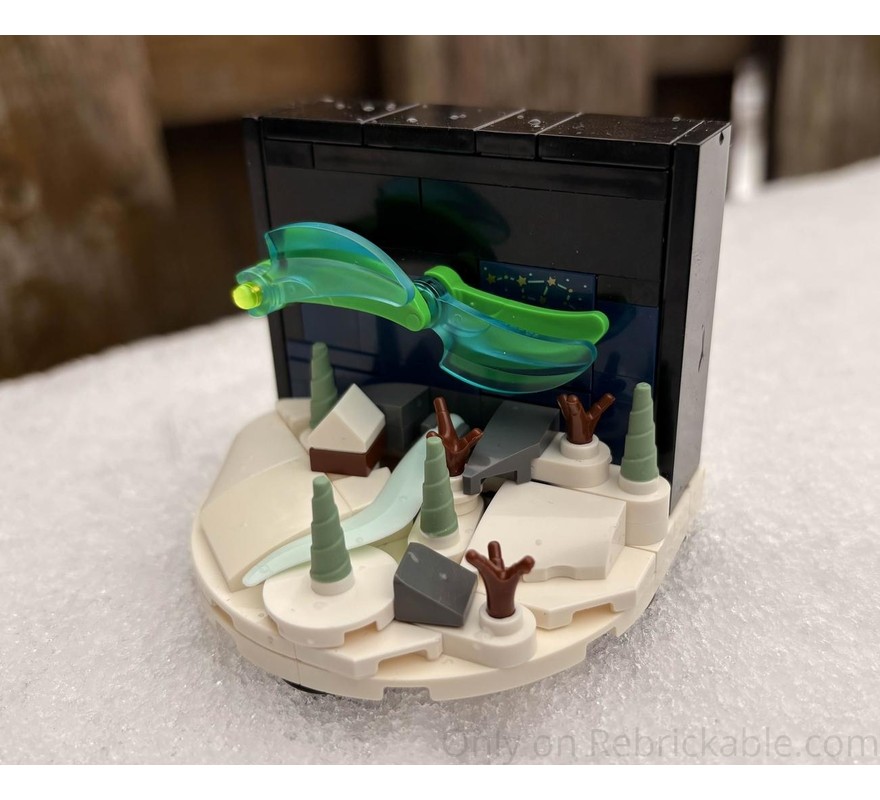 LEGO MOC Northern Lights Winter Wonderland Diorama by CommanderFoxQ ...