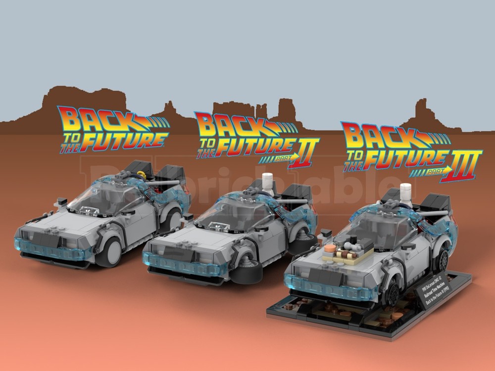 LEGO MOC BTTF 3 - Railroad DeLorean (mod for 77256) by Fijabrickstar ...