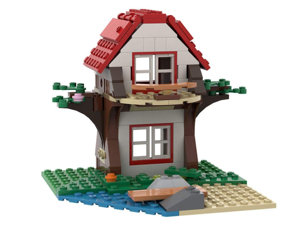 LEGO MOC Built-In Treehouse by Klaartje68 | Rebrickable - Build with LEGO