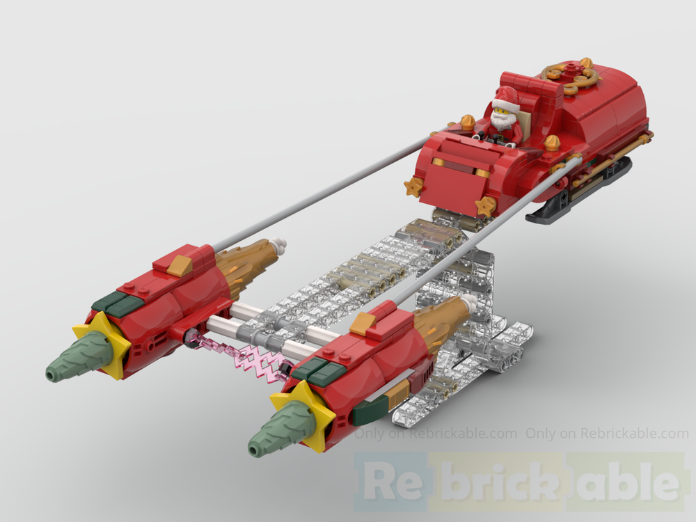 LEGO MOC-244905 Santa's Podracer by Spacefarer | Rebrickable - Build ...