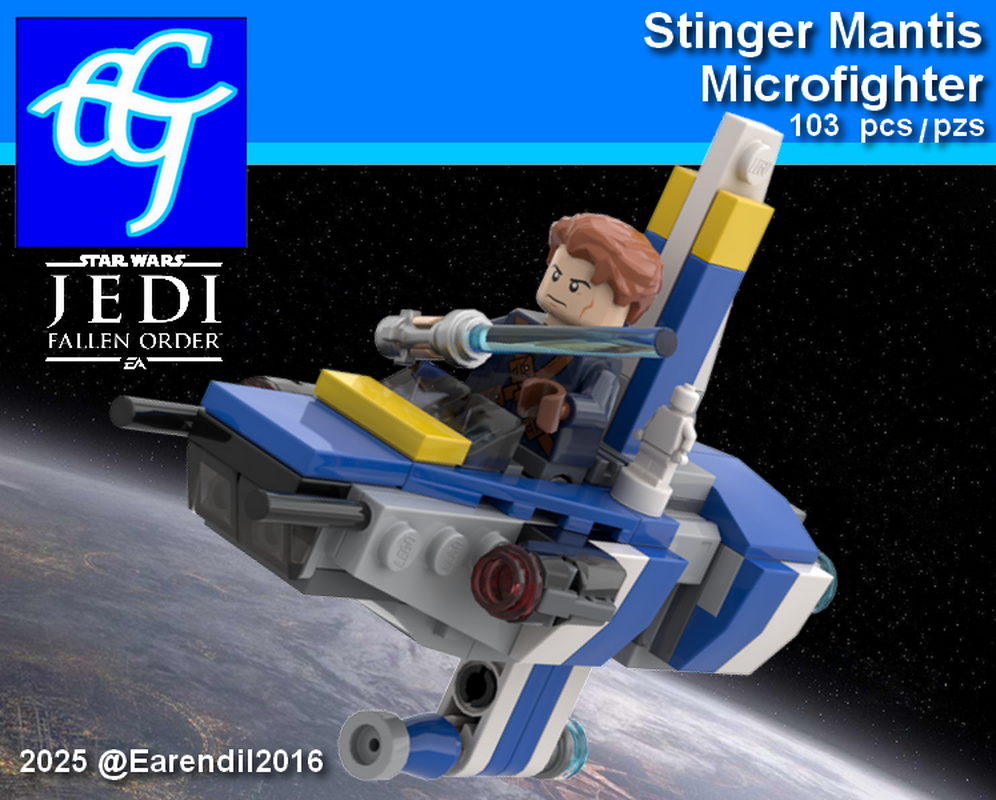 LEGO MOC Stinger Mantis Microfighter by Earendil2016 | Rebrickable ...