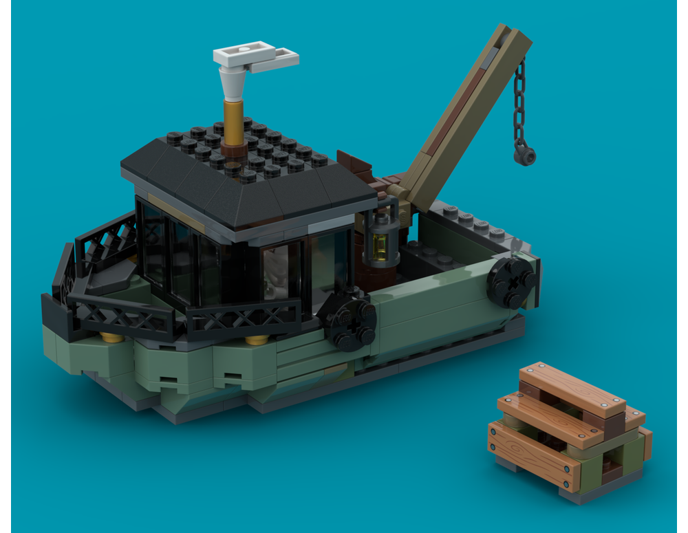 LEGO MOC-244965 Fishing Boat and Farmhouse by Lefty2444 | Rebrickable ...