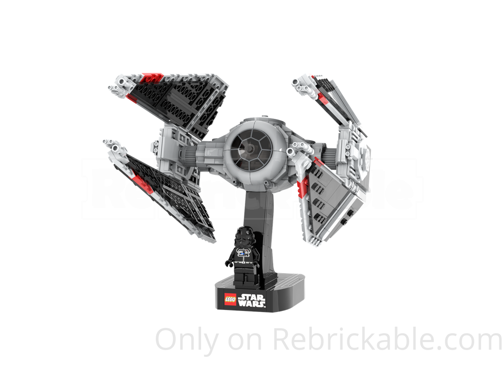 LEGO MOC-244978 Imperial TIE Interceptor v2.0 by Pixelated Brick ...
