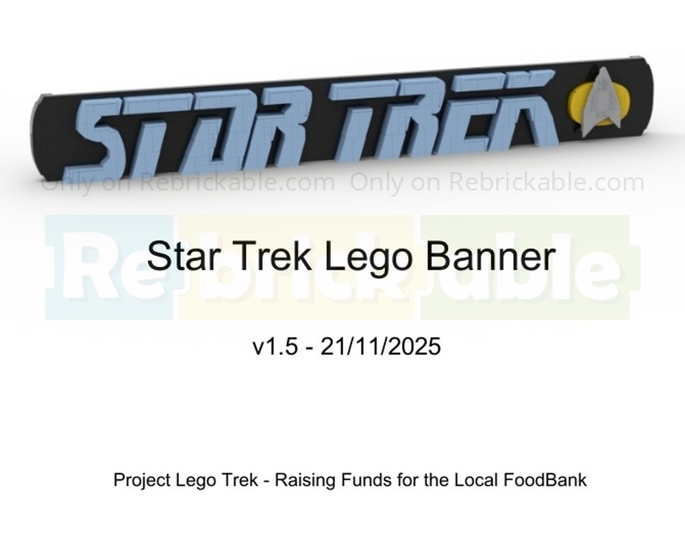 LEGO MOC-244989 Star Trek Lego Banner by Sendek | Rebrickable - Build ...