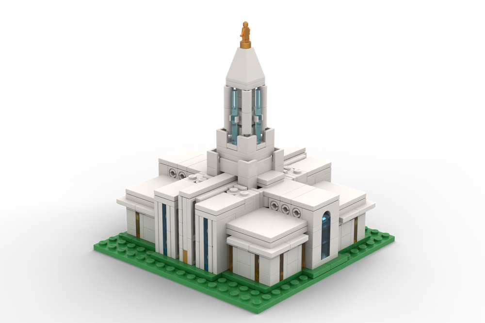 LEGO MOC Bountiful Utah Temple by Sir BuildsALot | Rebrickable - Build ...