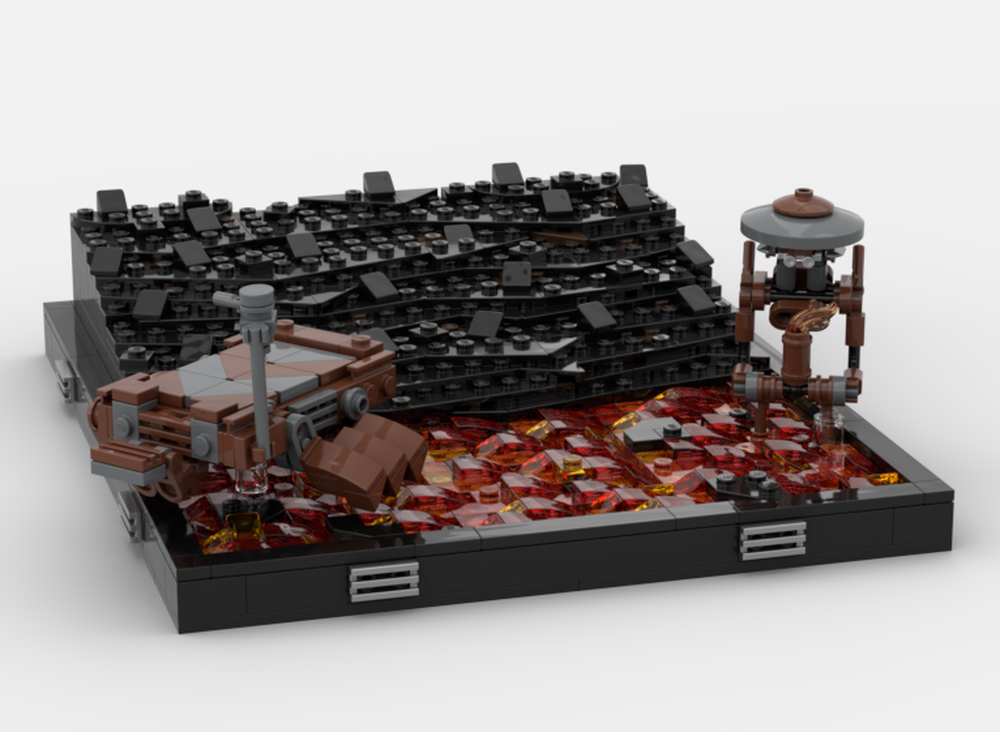 LEGO MOC Mustafar duel Diorama by M-ABrick-Design | Rebrickable - Build ...