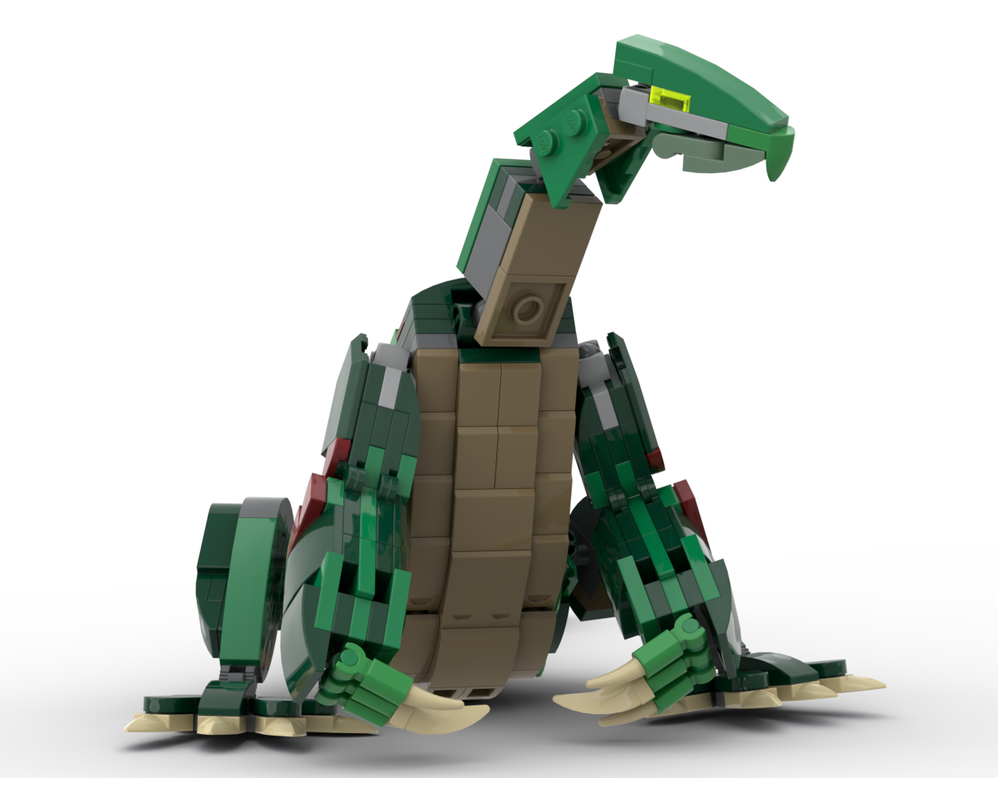 LEGO MOC Therizinosaurus - Mini Scale by CommonDescent | Rebrickable ...