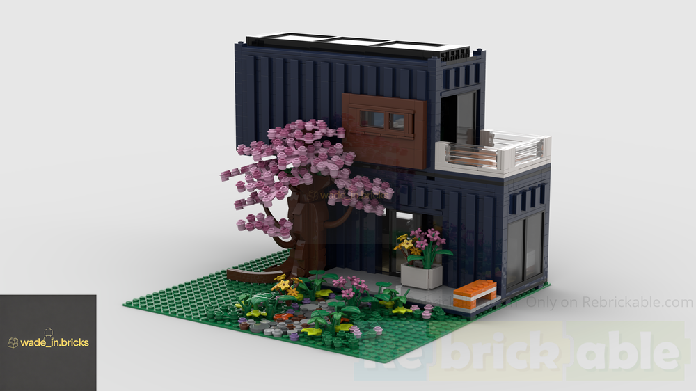 LEGO MOC Staggered Container House by wade_in.bricks | Rebrickable ...