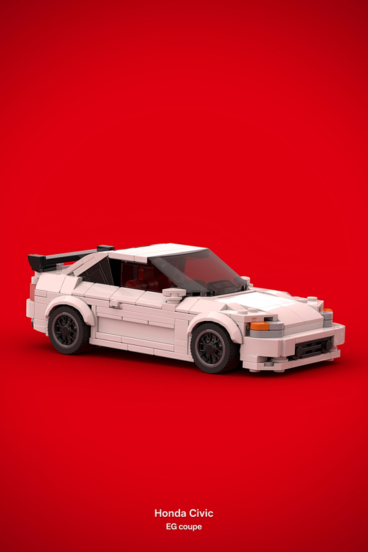 LEGO MOC Honda Civic EG coupe by C.M.D | Rebrickable - Build with LEGO