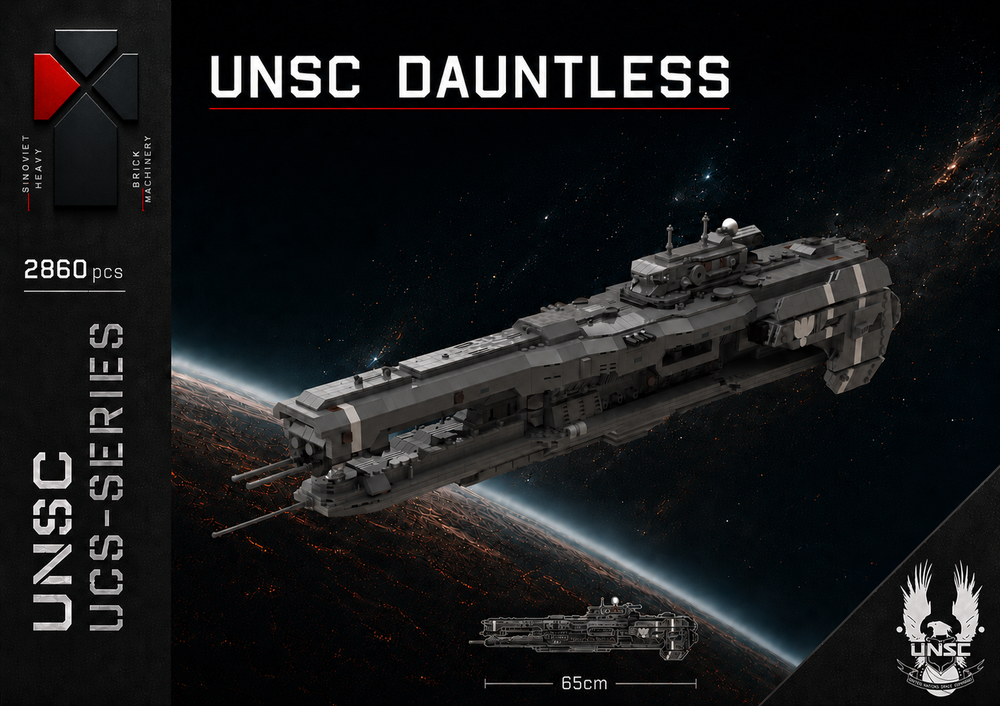 LEGO MOC-245083 Strident-class heavy Frigate - UNSC Dauntless by ...