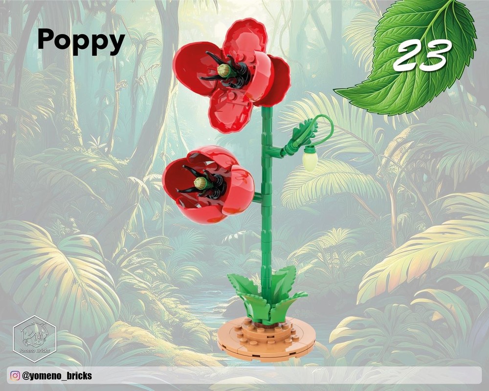 LEGO MOC Poppy by YomenoBricks | Rebrickable - Build with LEGO