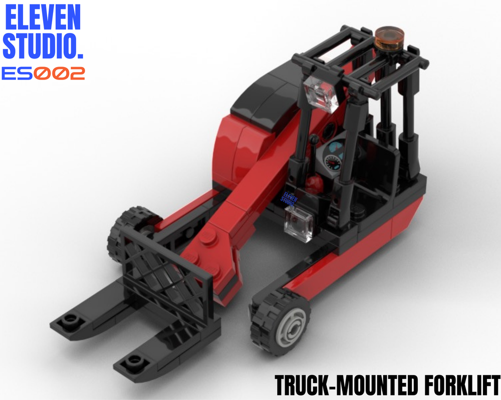 LEGO MOC Truck-Mounted Forklift by ELEVEN STUDIO | Rebrickable - Build ...