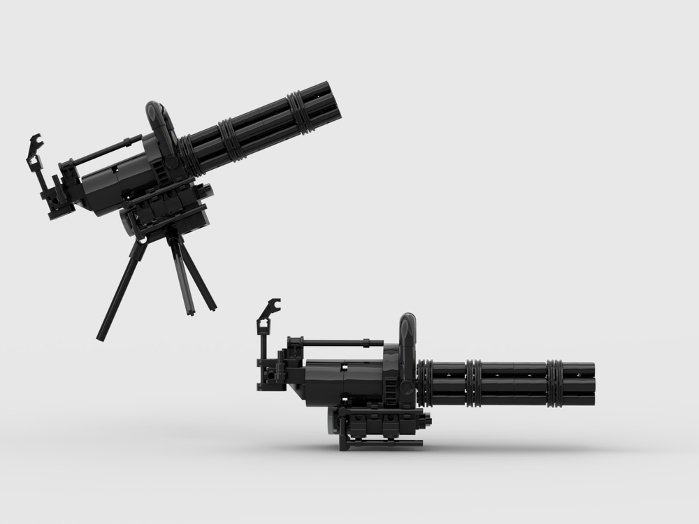 LEGO MOC Gatling machine gun by LingKong | Rebrickable - Build with LEGO