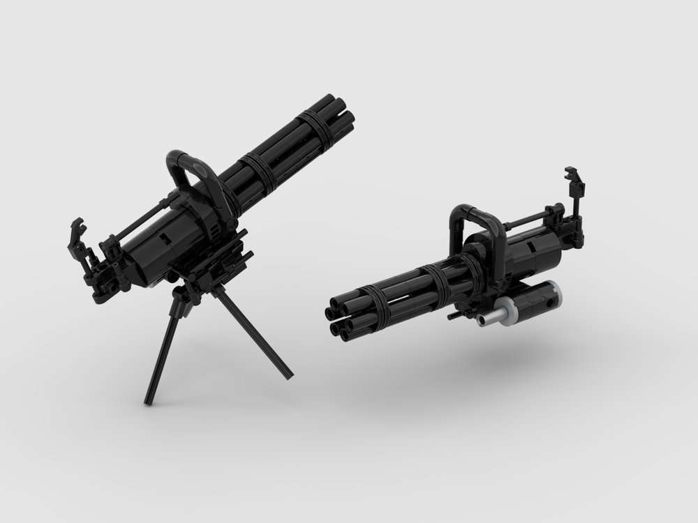 LEGO MOC Gatling machine gun by LingKong | Rebrickable - Build with LEGO