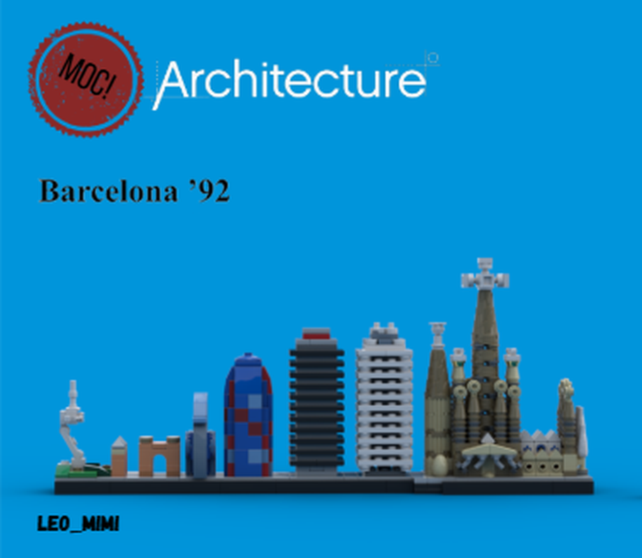 LEGO MOC Barcelona Lego Architecture by leo_mimi | Rebrickable - Build ...