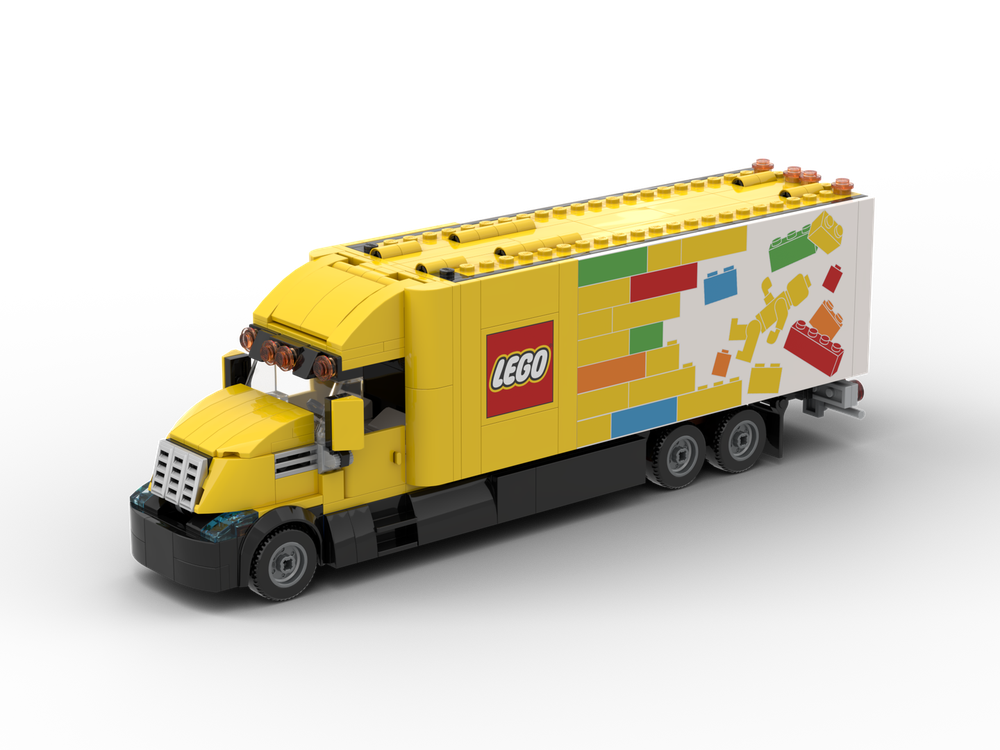 LEGO MOC 60440 - US Box Truck by Sato Bricks | Rebrickable - Build with ...