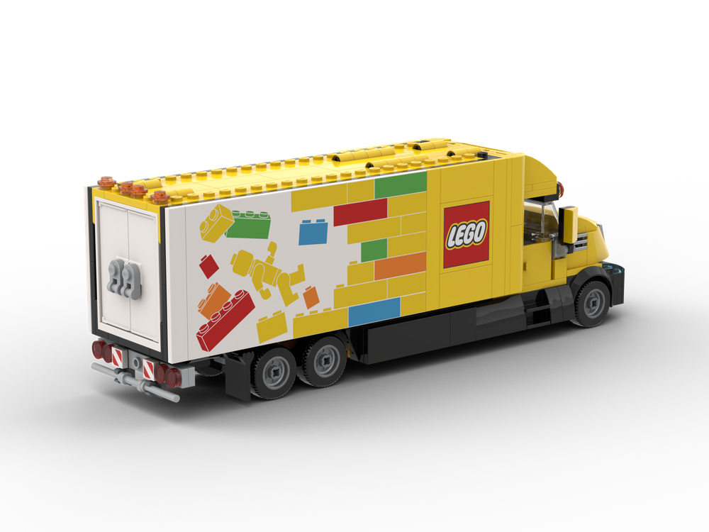 LEGO MOC 60440 - US Box Truck by Sato Bricks | Rebrickable - Build with ...