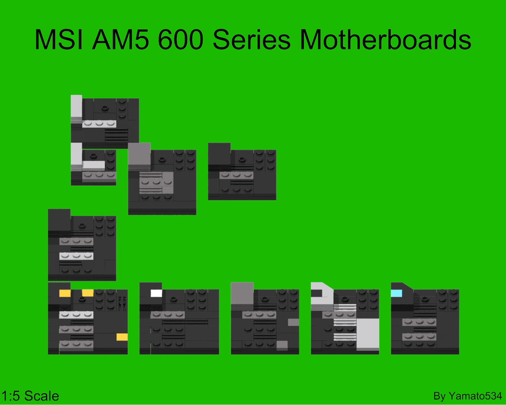 LEGO MOC-245283 1:5 Scale MSI AM5 600 Series Motherboards by yamato534 ...