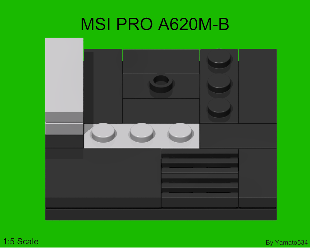 LEGO MOC-245283 1:5 Scale MSI AM5 600 Series Motherboards by yamato534 ...