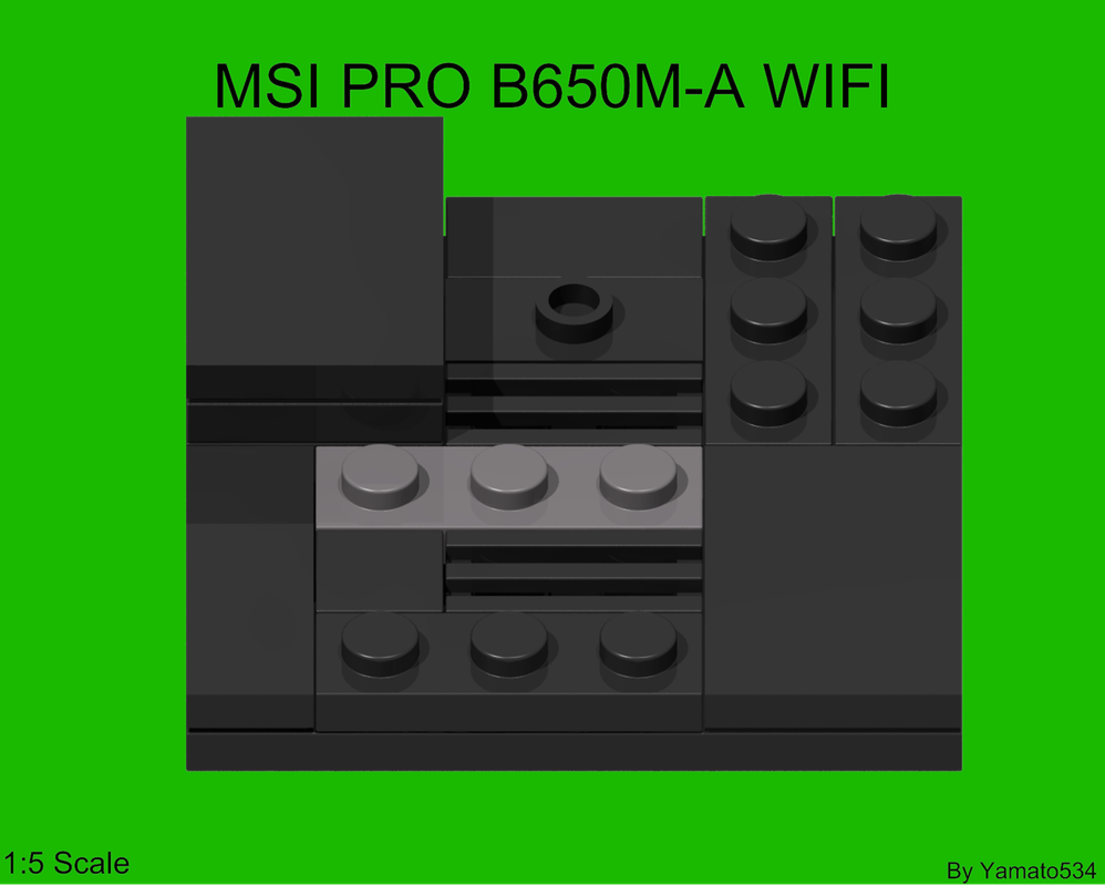 LEGO MOC-245283 1:5 Scale MSI AM5 600 Series Motherboards by yamato534 ...