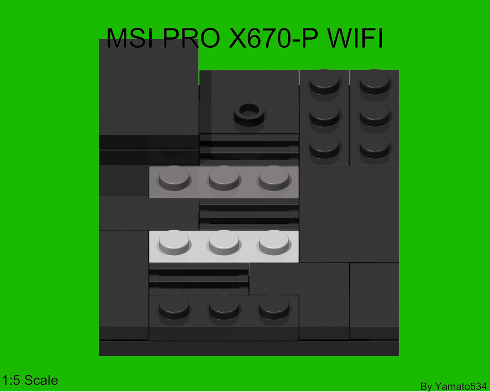 LEGO MOC-245283 1:5 Scale MSI AM5 600 Series Motherboards by yamato534 ...