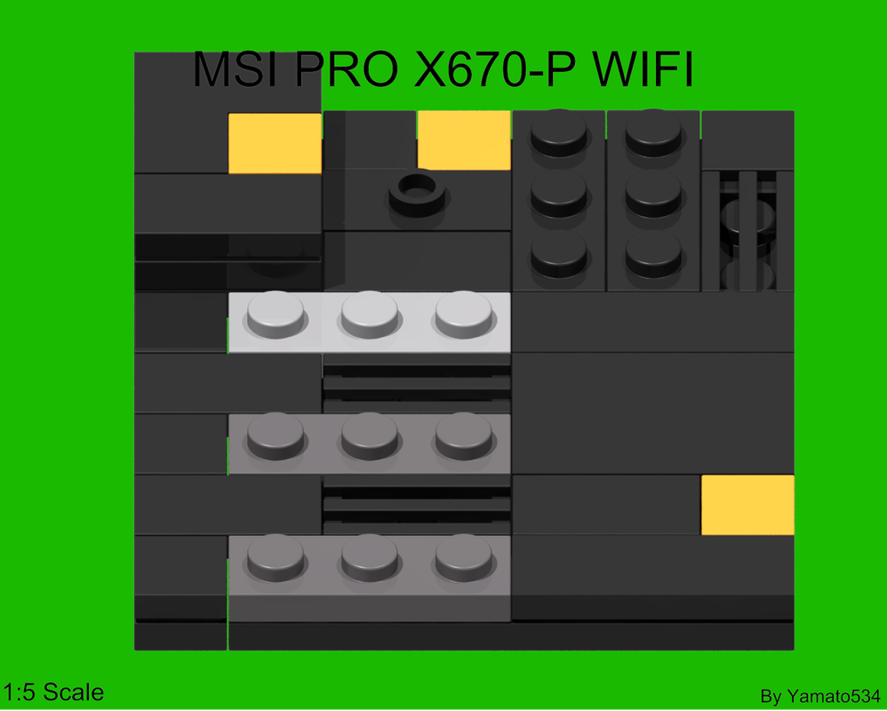 LEGO MOC-245283 1:5 Scale MSI AM5 600 Series Motherboards by yamato534 ...