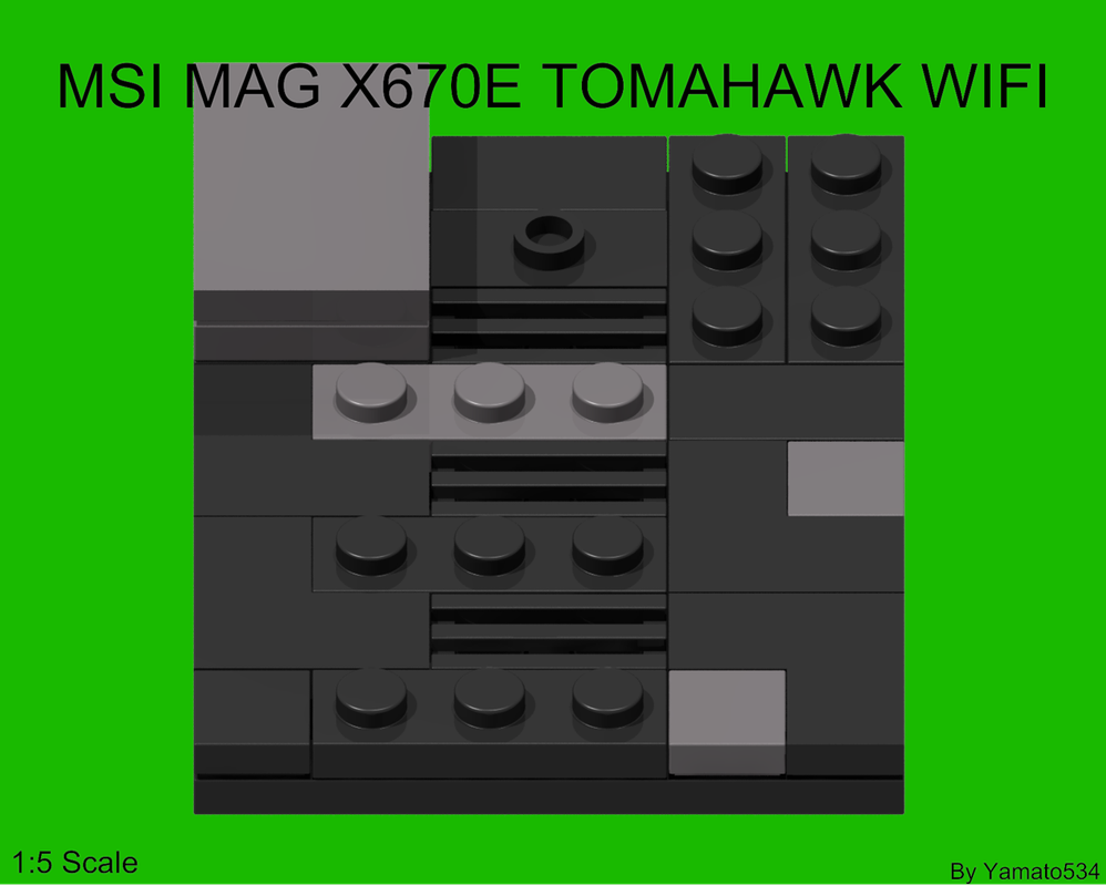 LEGO MOC-245283 1:5 Scale MSI AM5 600 Series Motherboards by yamato534 ...