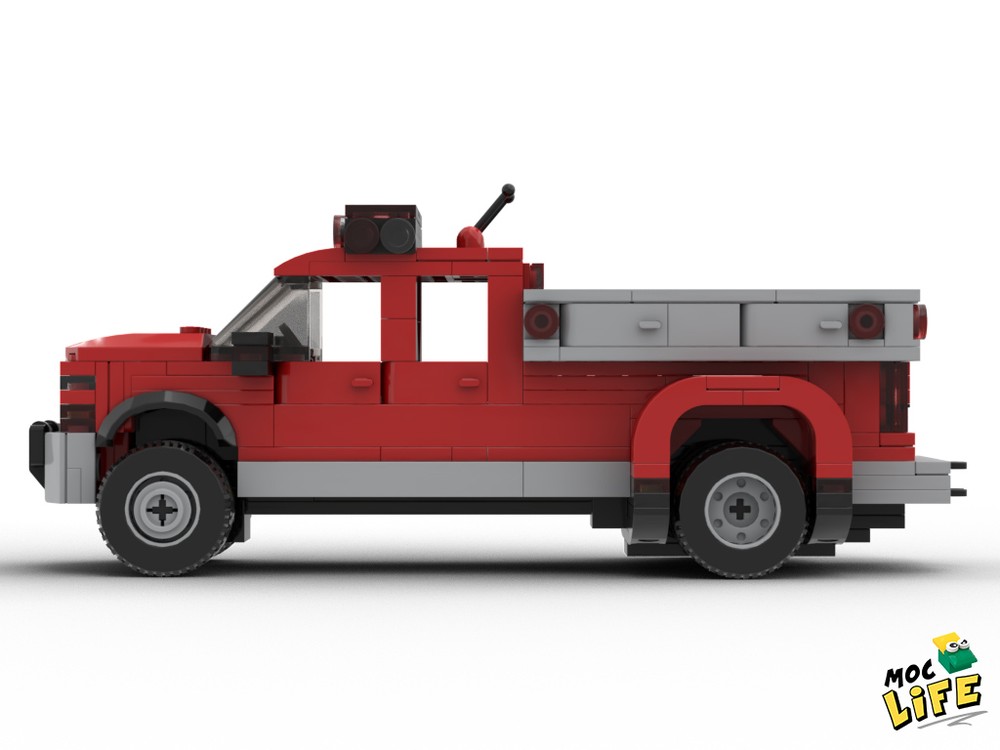 LEGO MOC Chevrolet Silverado 3500 quad cab dually first responder by ...