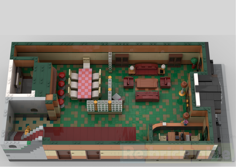 LEGO MOC-245531 Iwatodai Dorm Modular Part 1 (Ground floor) - Persona 3 ...
