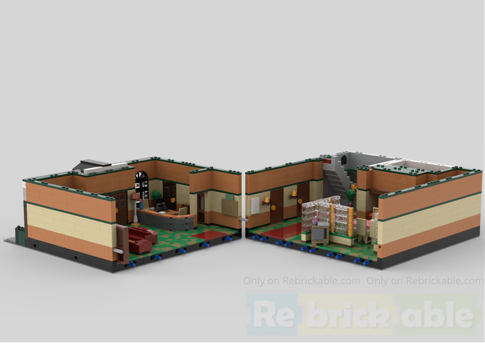 LEGO MOC-245531 Iwatodai Dorm Modular Part 1 (Ground floor) - Persona 3 ...