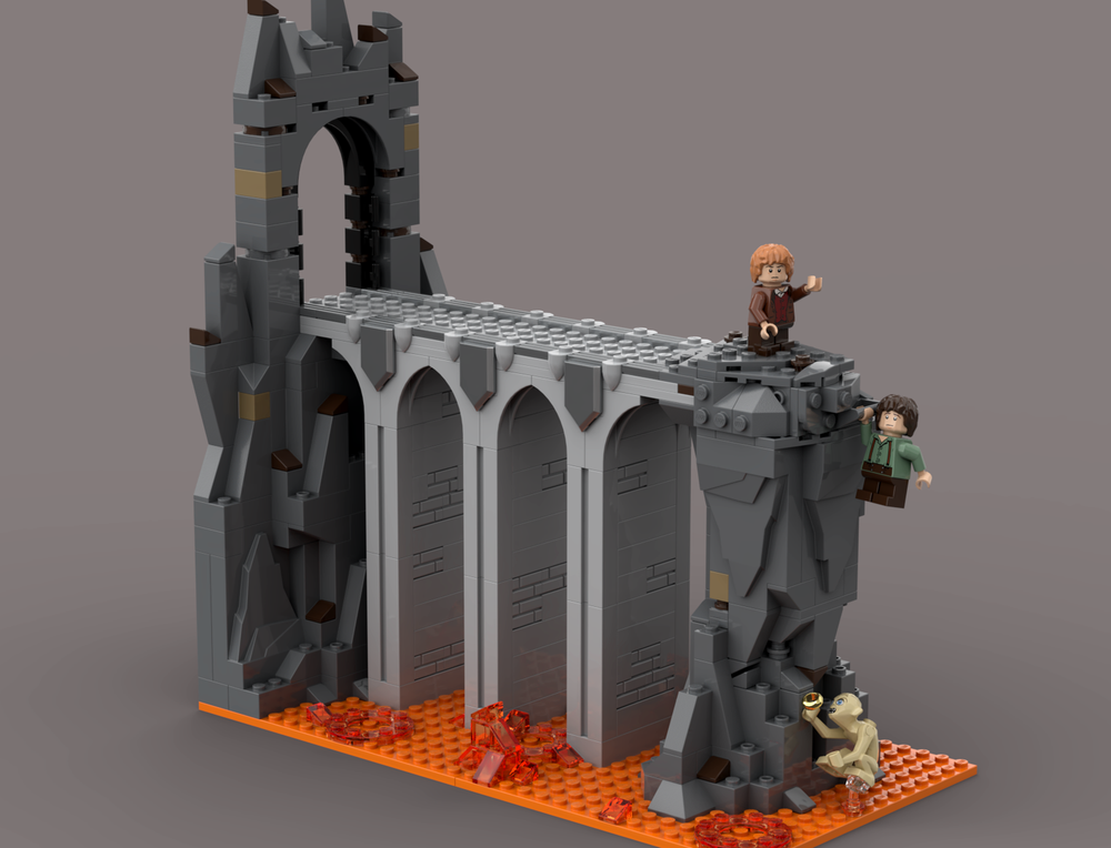 LEGO MOC LOTR Mount Doom by povoq | Rebrickable - Build with LEGO