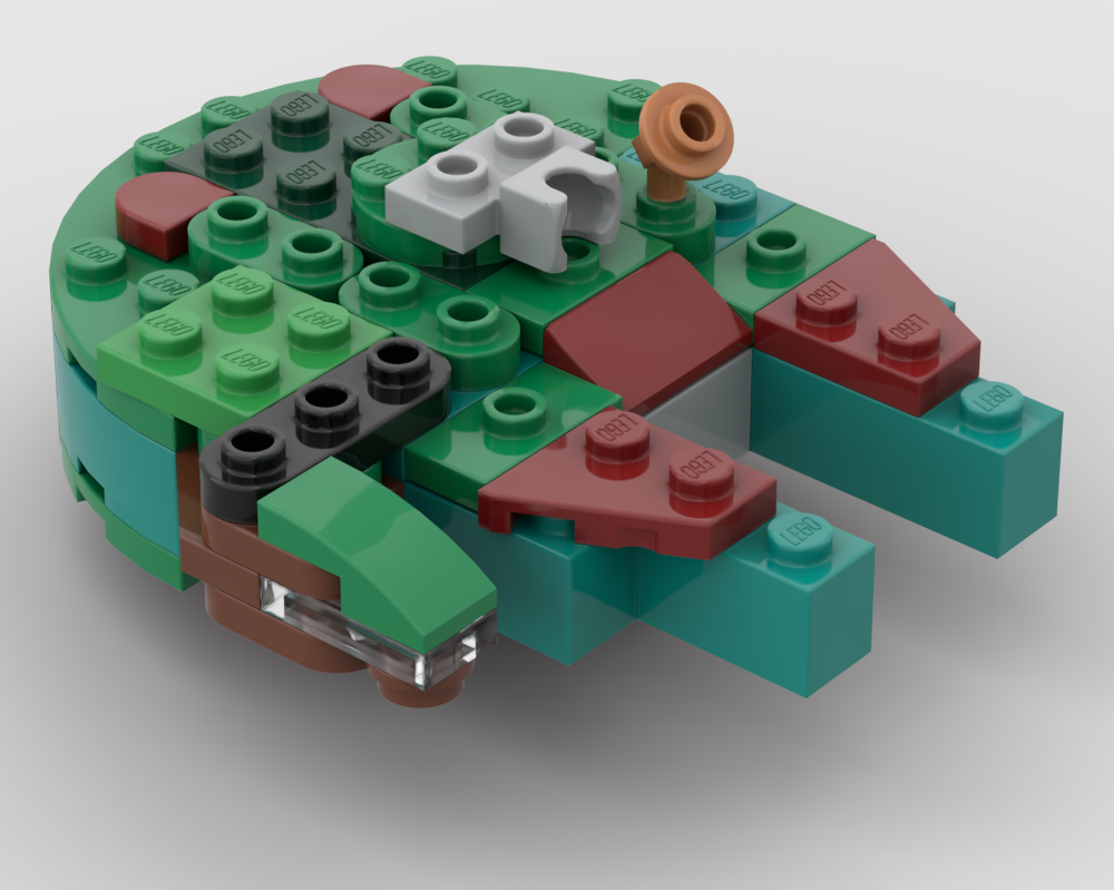 LEGO MOC Christmas Millennium-Falcon by Rhinorick | Rebrickable - Build ...